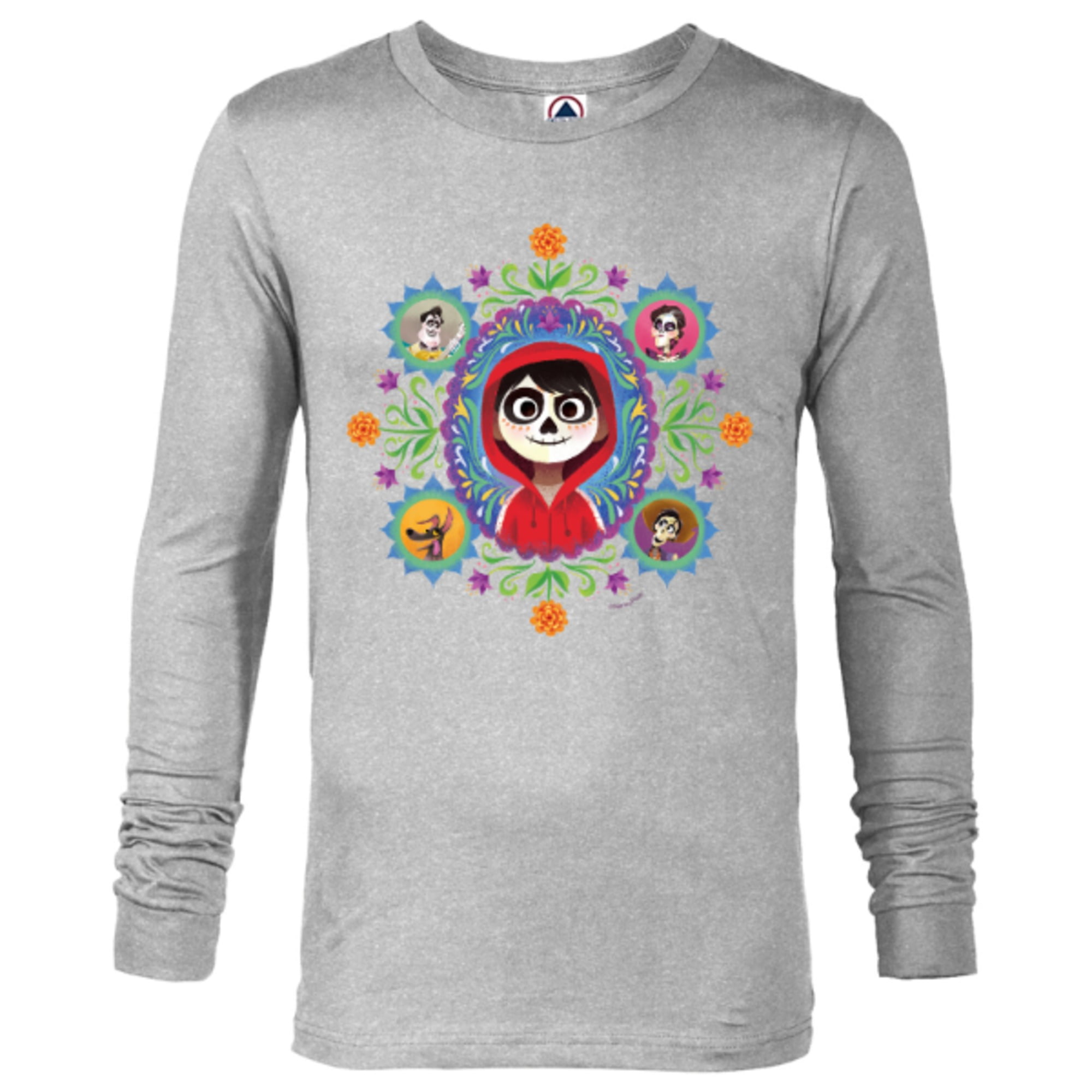 Disney and Pixar’s Coco Miguel Colorful Florals - Long Sleeve T-Shirt ...