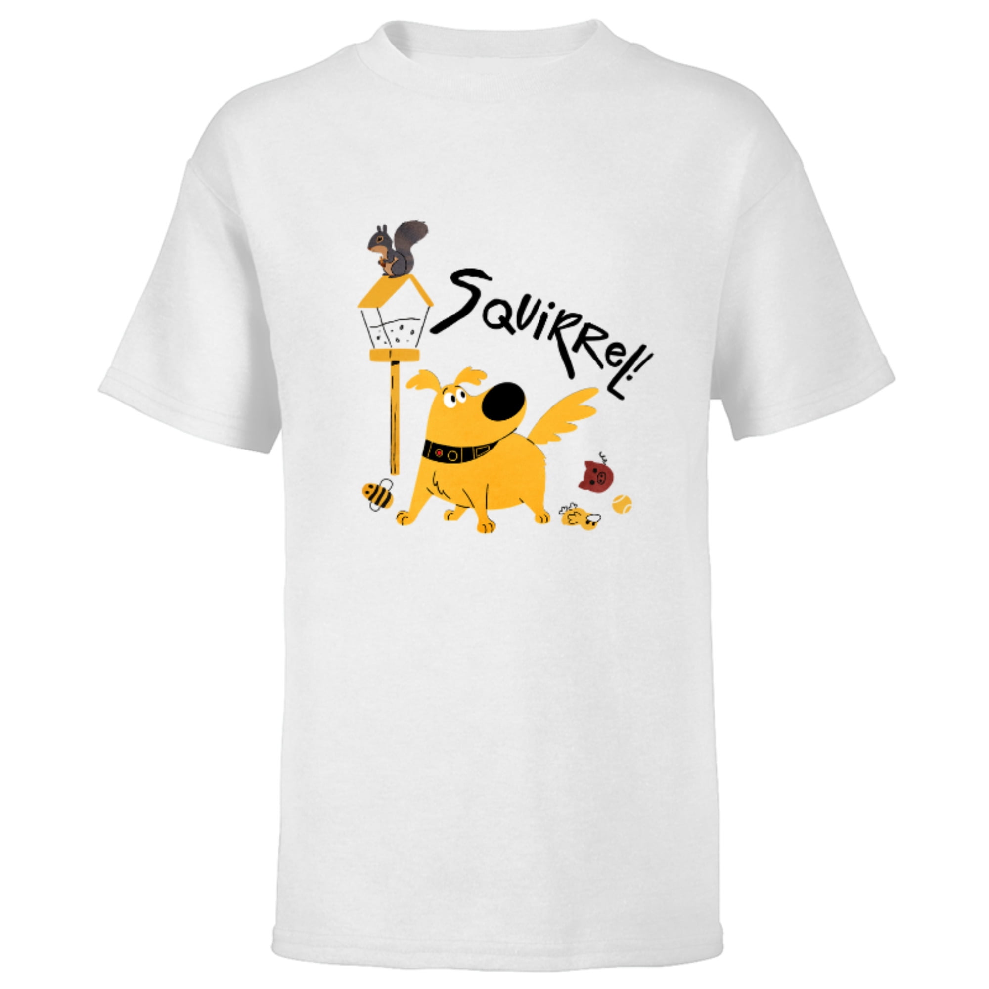 Disney and Pixar's Dug Days Squirrel Bird Feeder - Short Sleeve T-Shirt ...