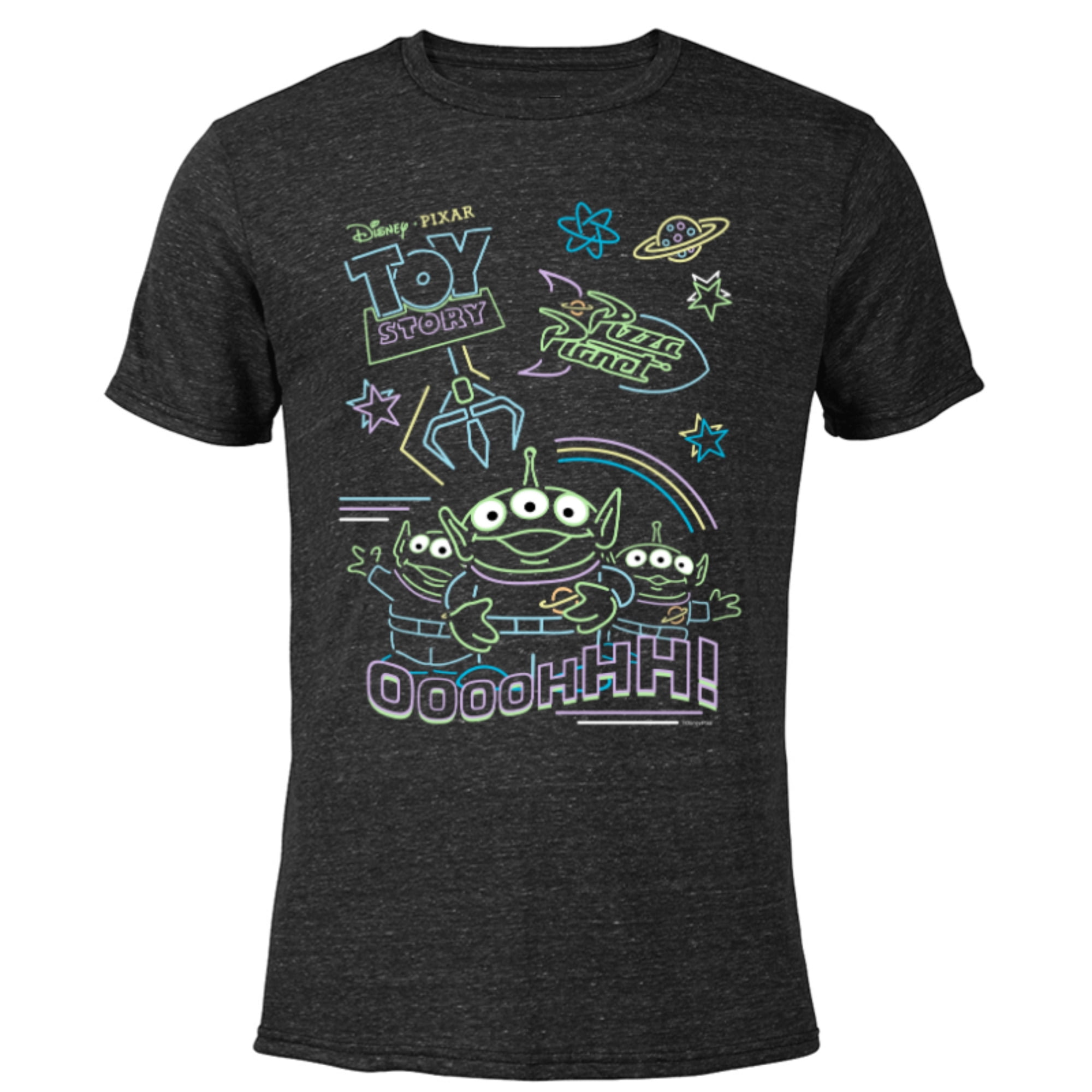 Disney and Pixar’s Toy Story Pizza Planet Aliens Neon - Short Sleeve ...