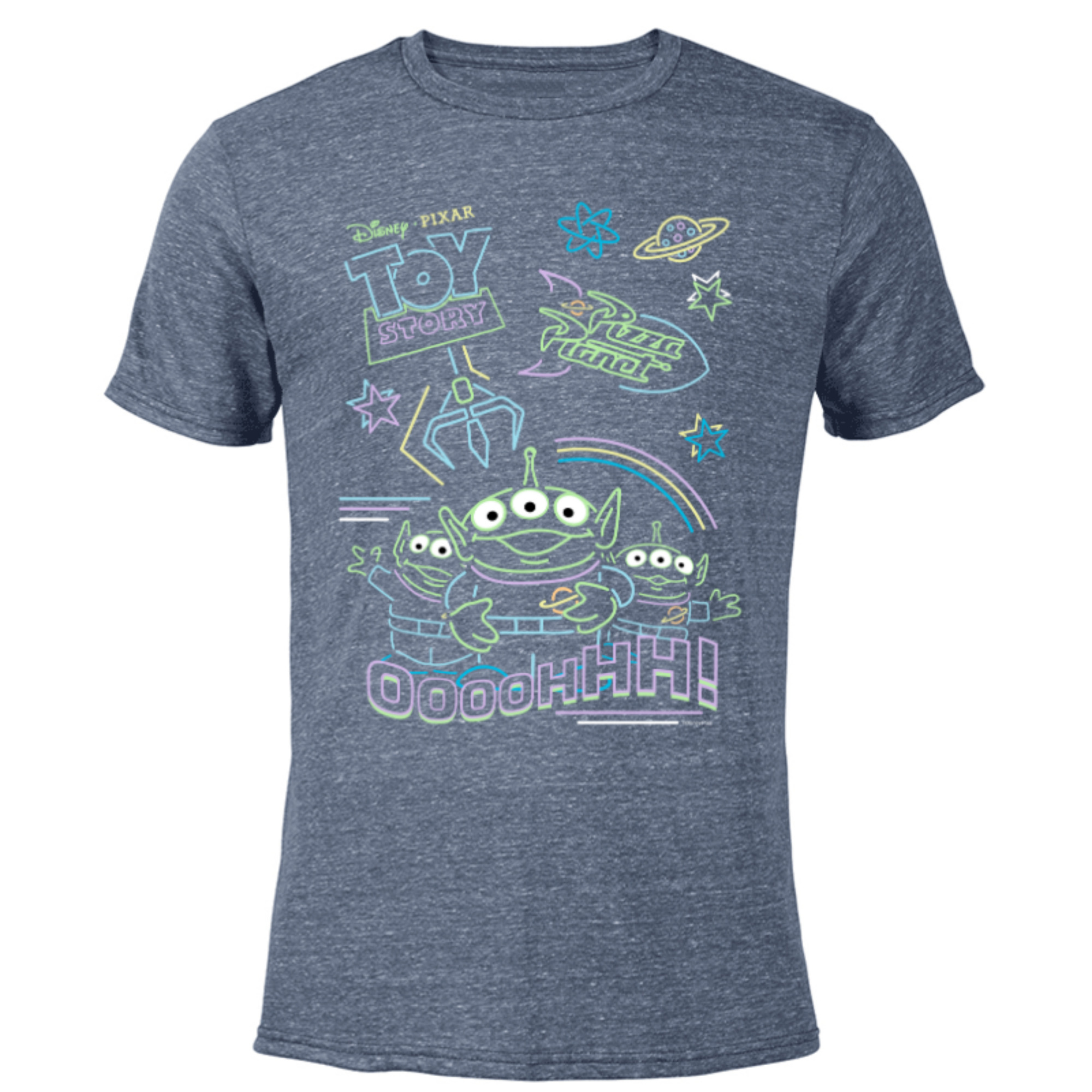 Disney and Pixar’s Toy Story Pizza Planet Aliens Neon - Short Sleeve ...