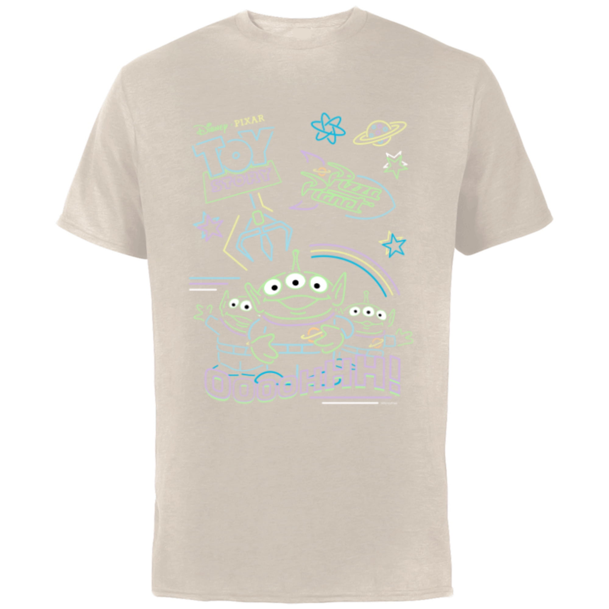 Disney and Pixar’s Toy Story Pizza Planet Aliens Neon - Short Sleeve ...