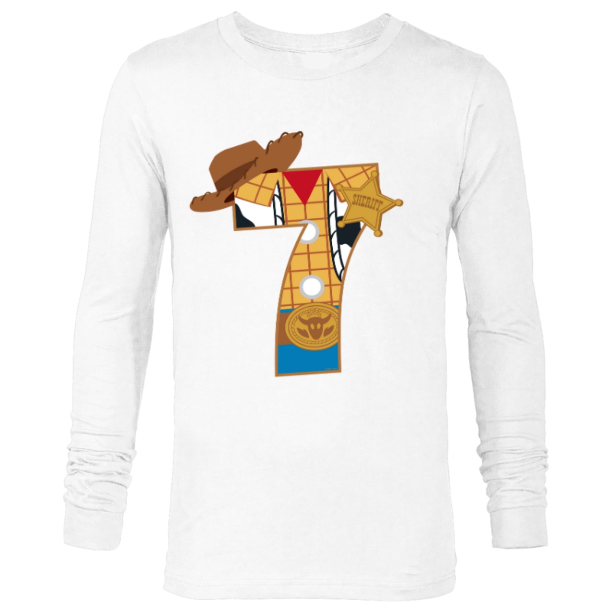 Disney and Pixar’s Toy Story Seventh Birthday 7 Years Old - Long Sleeve ...