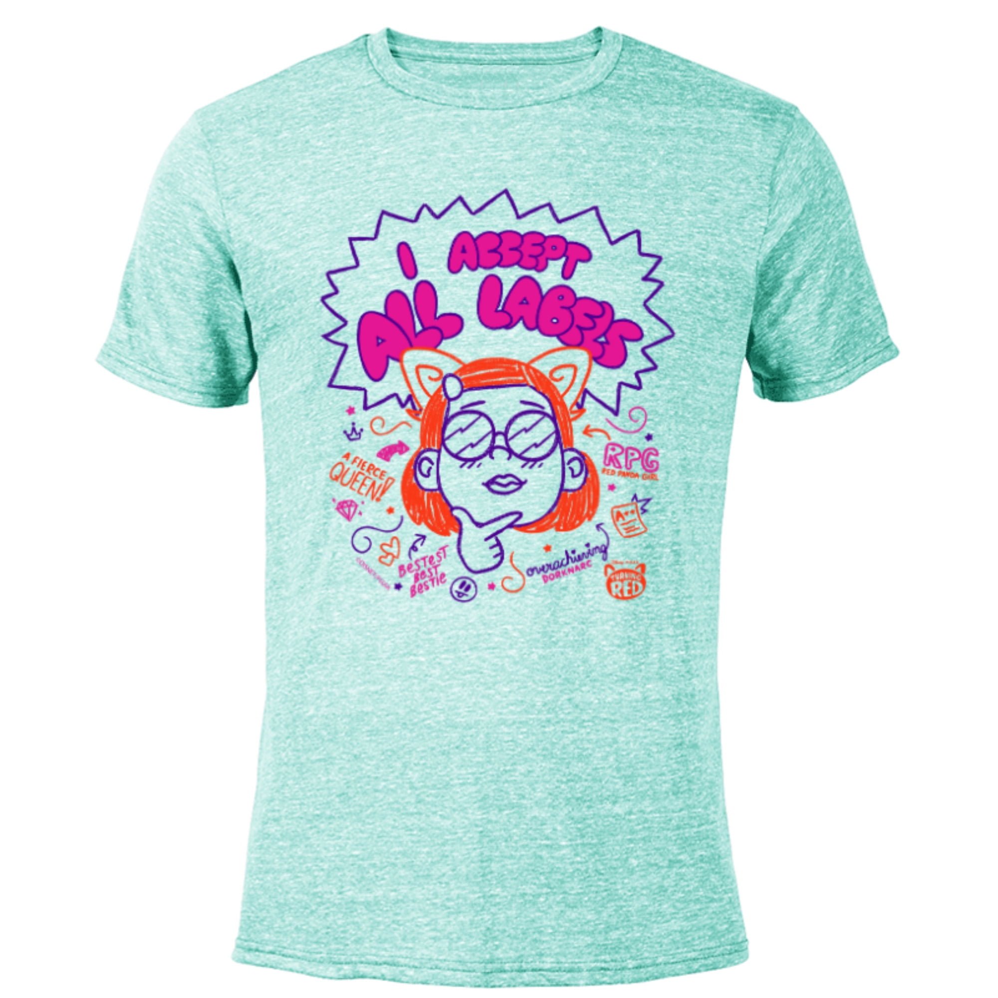 Disney and Pixar's Turning Red Mei All Labels Doodle - Short Sleeve ...