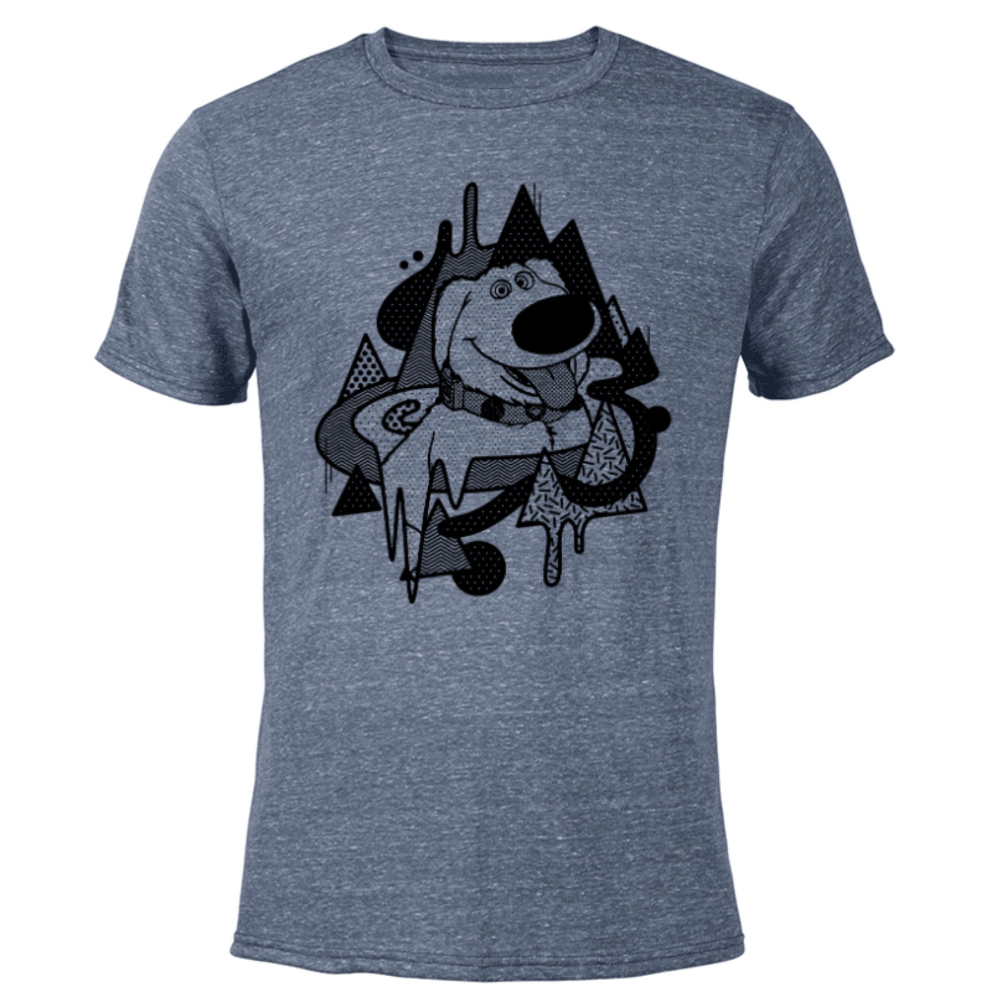 Disney and Pixar’s Up Dug Abstract Halftone - Short Sleeve Blended T ...