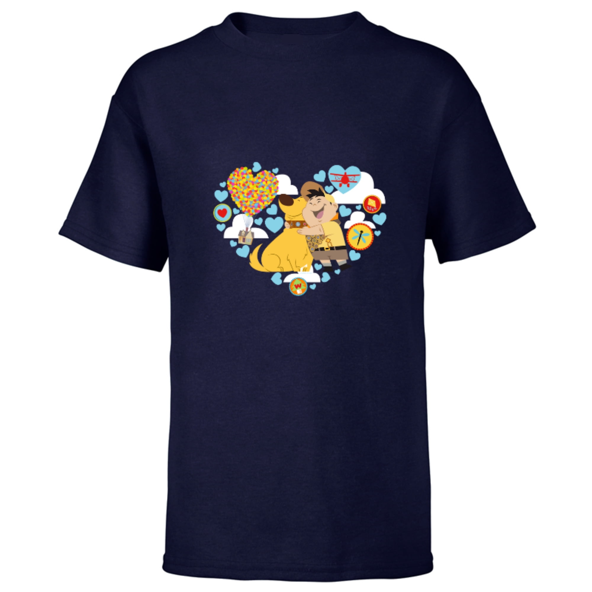Disney and Pixar’s Up Russel and Dug Heart - Short Sleeve T-Shirt for ...