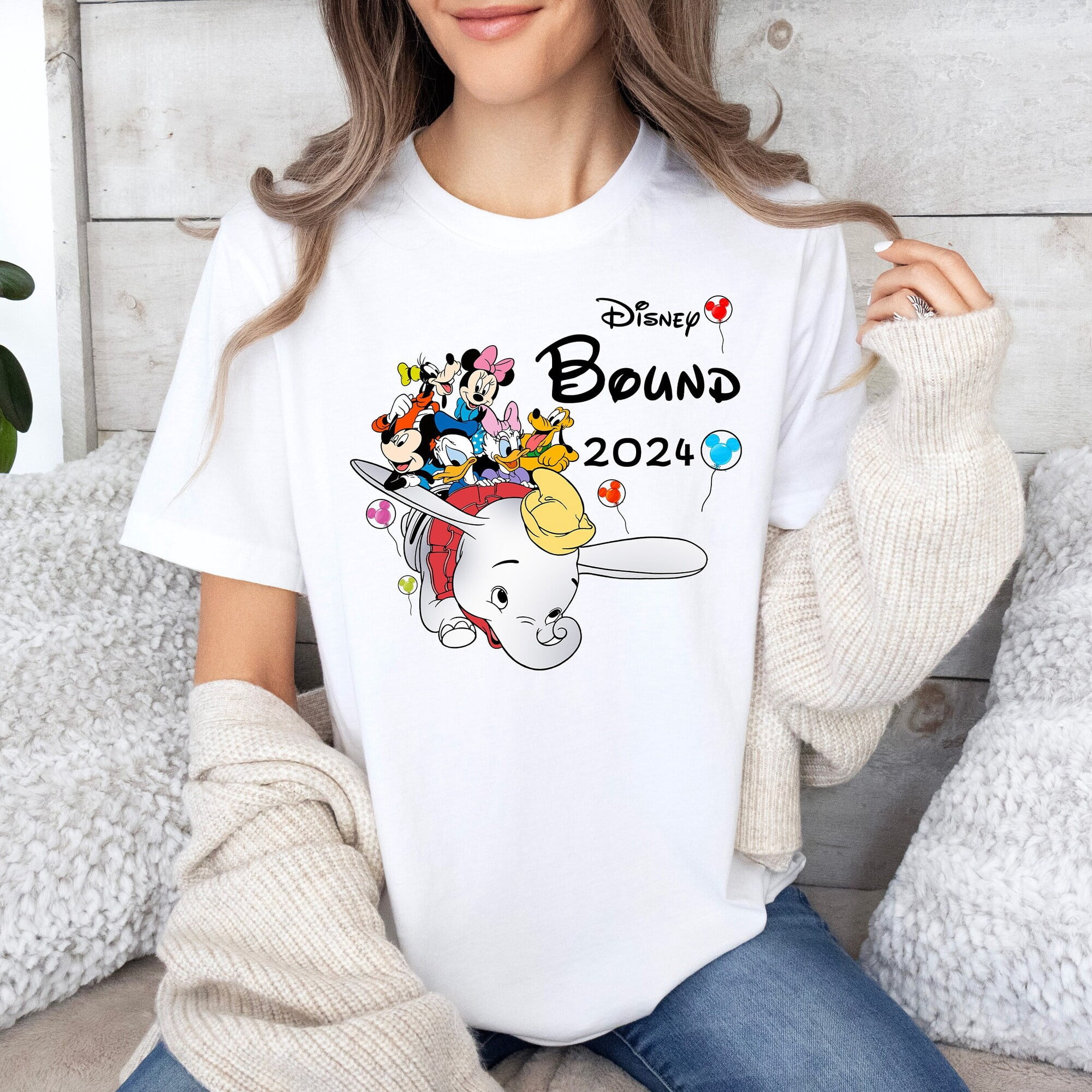 Disney bound 2024 shirt Mickey friends shirts Custom name Dumbo Disney ...