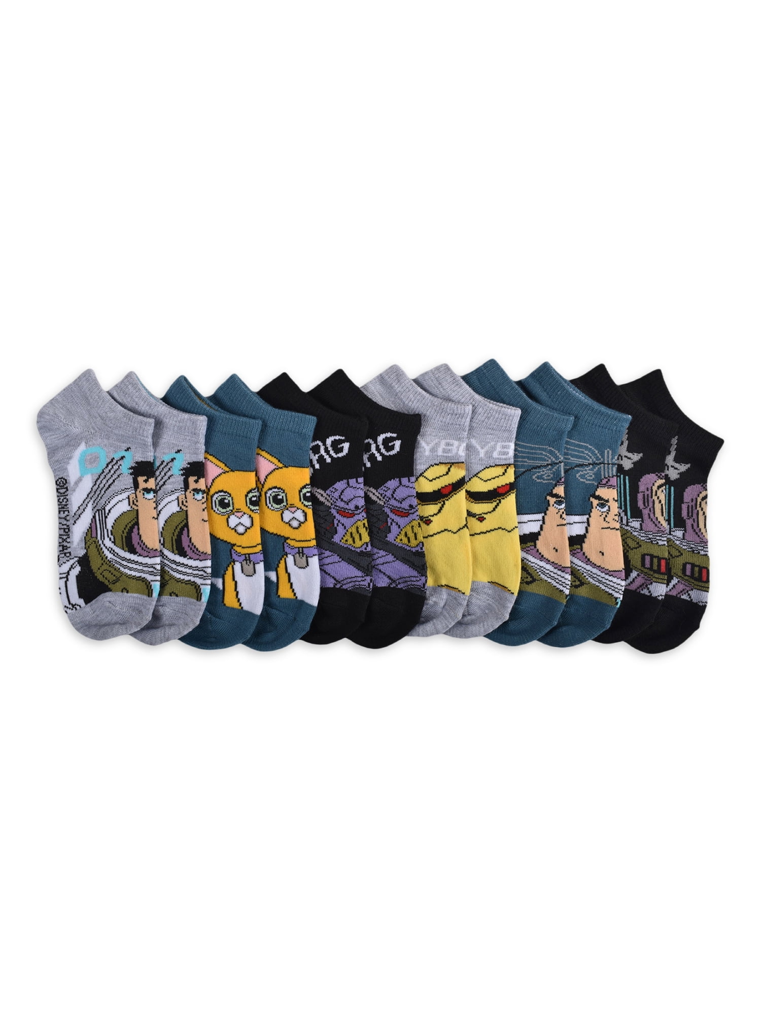 Disney Buzz Lightyear Socks, Youth Large, Multi-Color, 6 Pack - Walmart.com