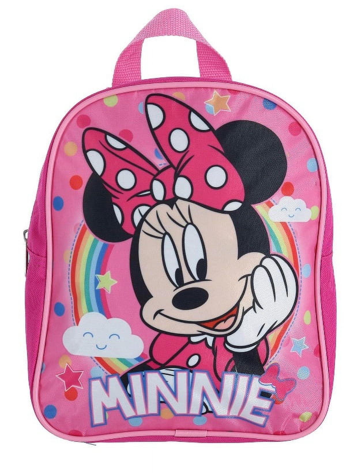 "Disney Minnie Mouse Rainbow 10"" Backpack for Girls - Kids School ...