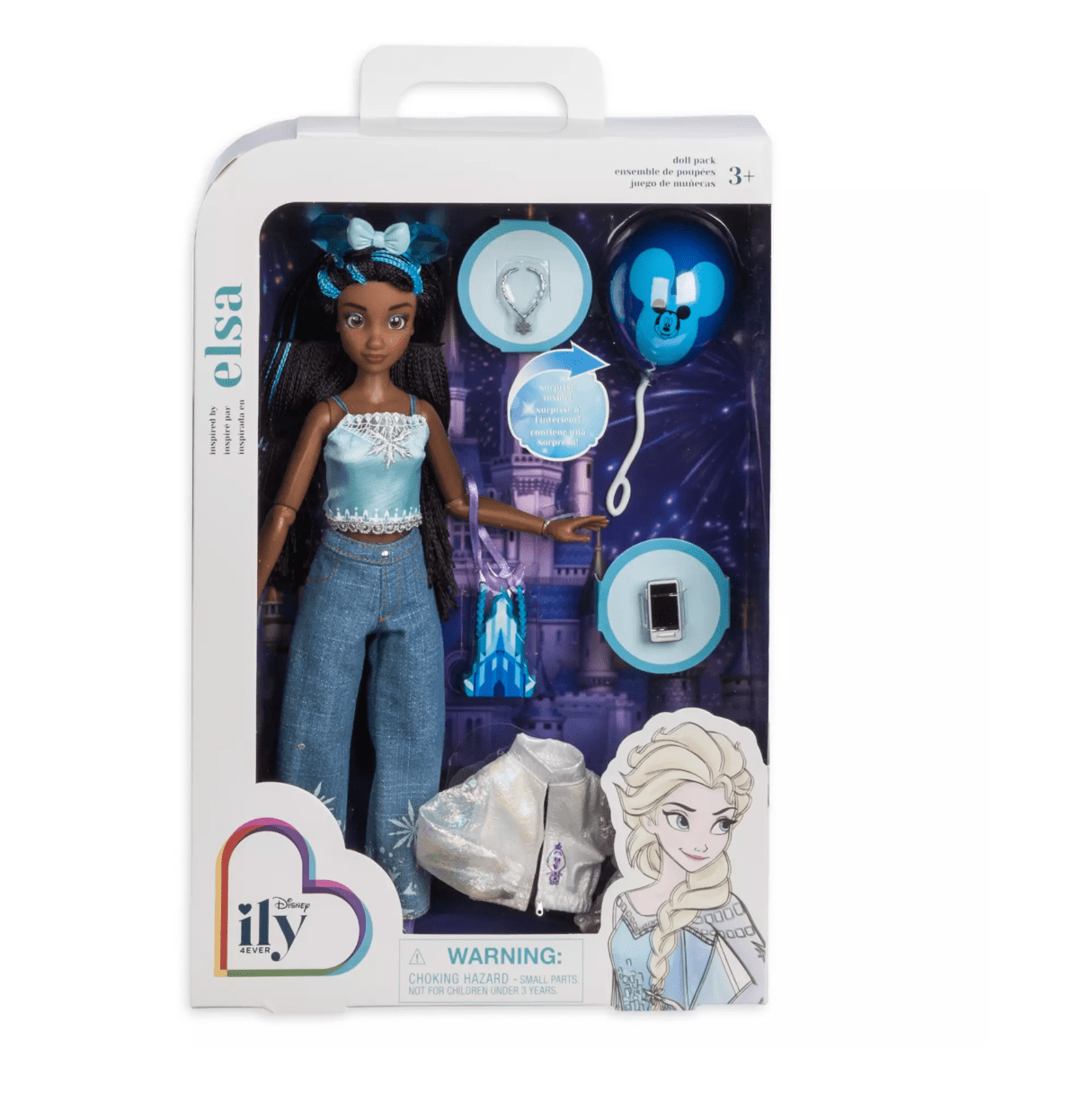 Disney ily 4EVER Doll Inspired by Frozen Elsa, 11'' with Accessories ...