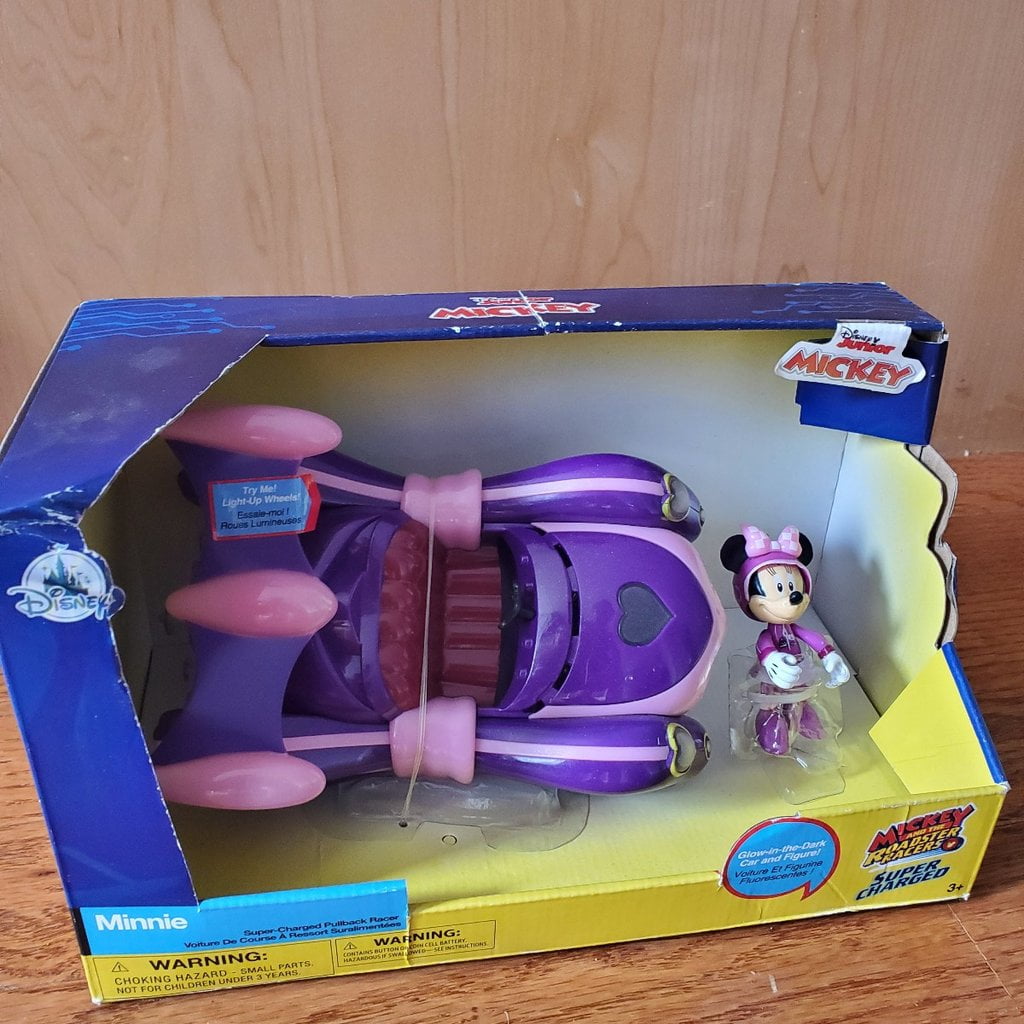 Disney parks Disney Super Charged Minnie Pullback Racer - Walmart.com