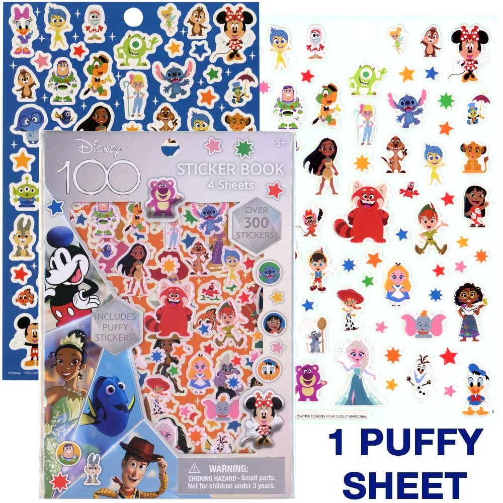 Disney's 100th Sticker Book with Puffy Stickers - Walmart.com