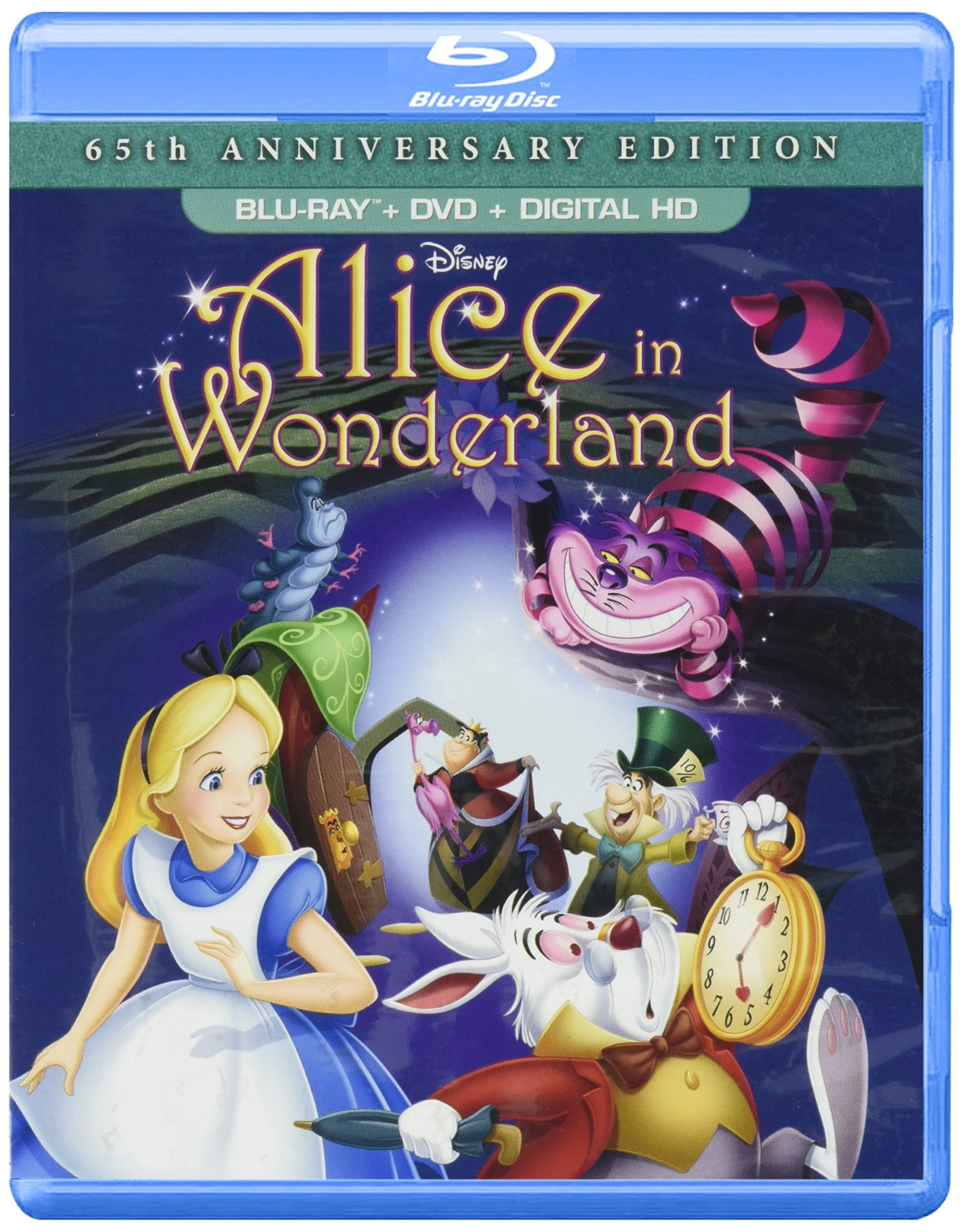Alice In Wonderland 65th Anniversary Blu Ray Dvd Walmart