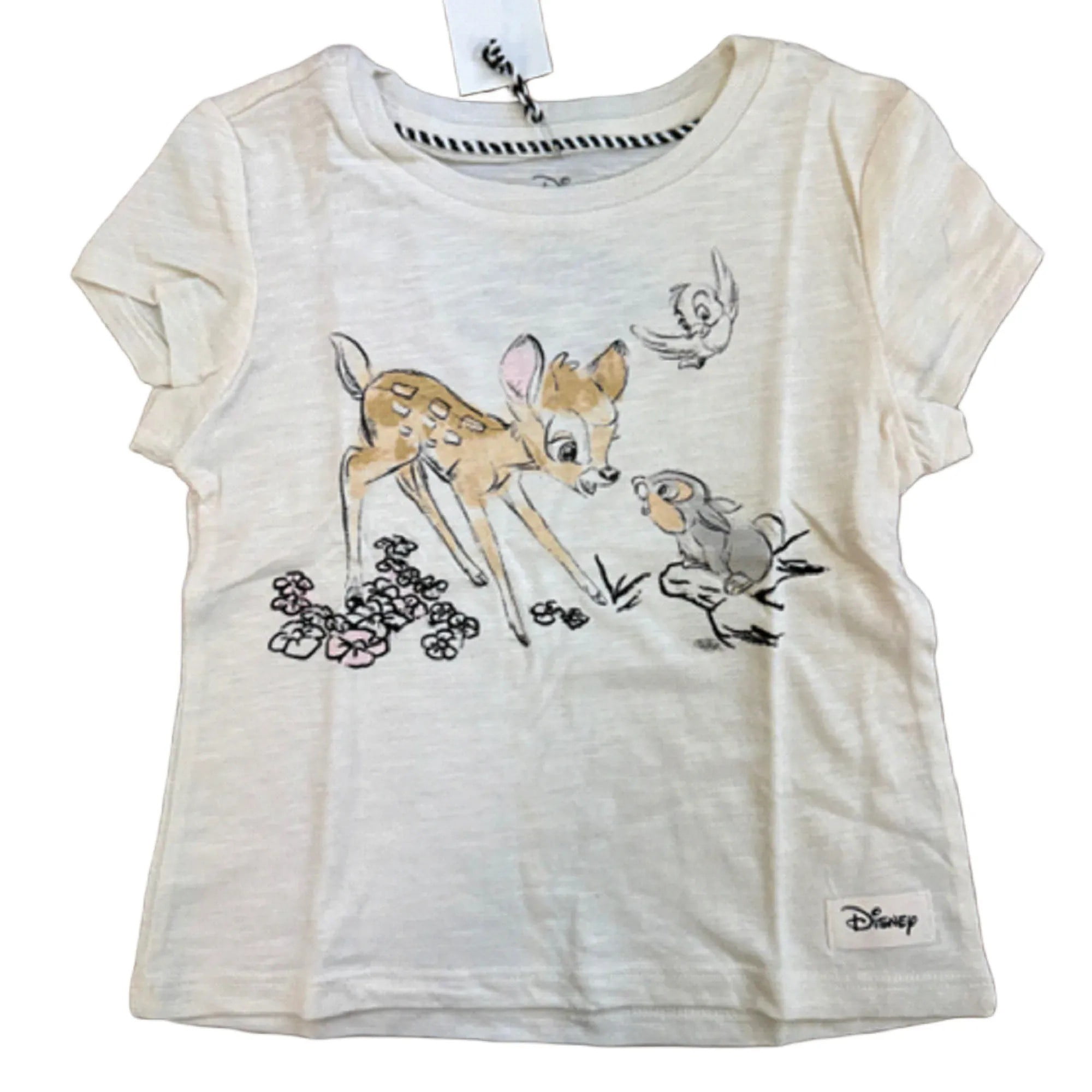 Disney's Bambi and Thumper Ivory Toddler Girl's T-Shirt (size 4T ...