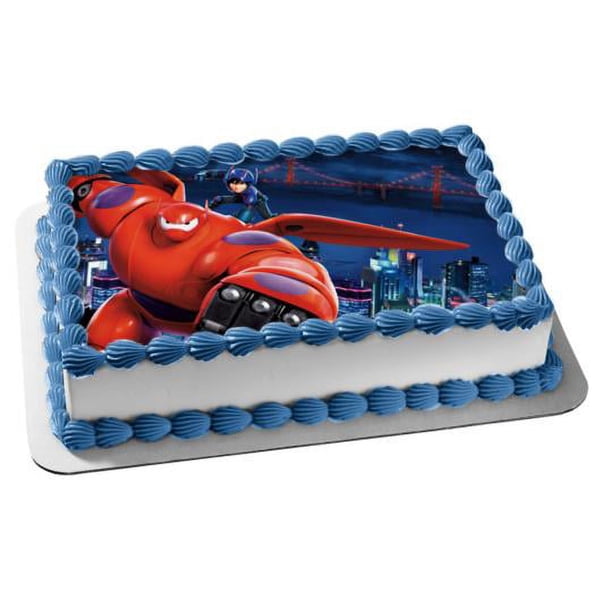 Disney's Big Hero 6 Hiro Hamada Baymax Edible Cake Topper Image 1/4 ...
