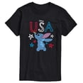 Lilo & Stitch - USA Stitch Drawing - Men's Short Sleeve Graphic T-Shirt ...