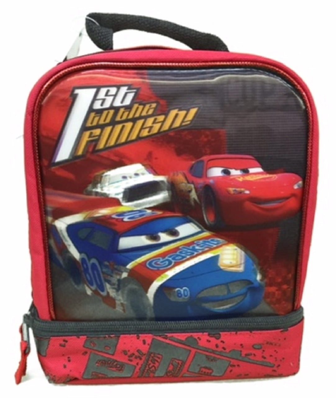 Disney's Cars Dual Compartment Lunch Box Lunch Bag - 1st to the Finish ...