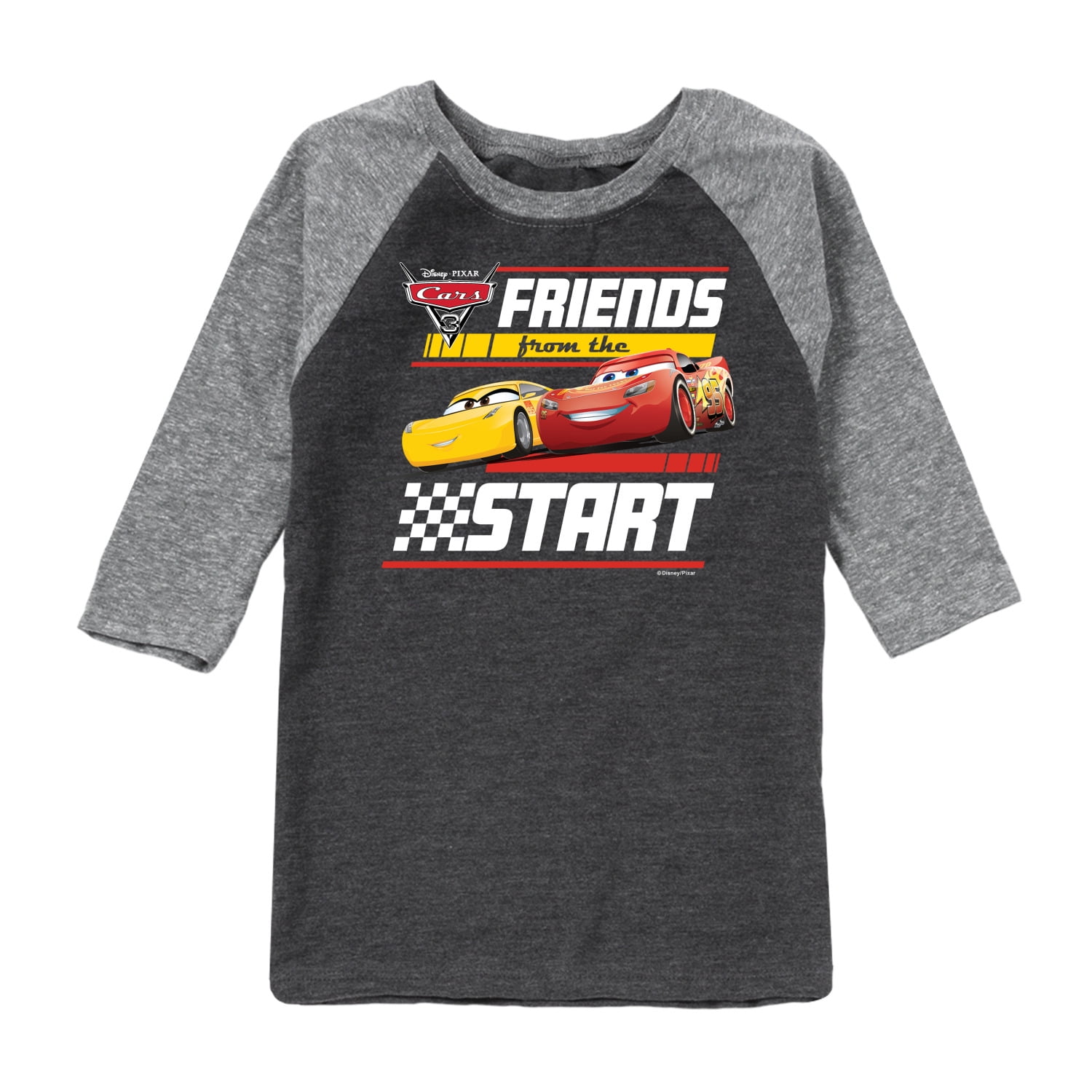 Disney's Cars - Friends From The Start - Toddler And Youth Raglan ...