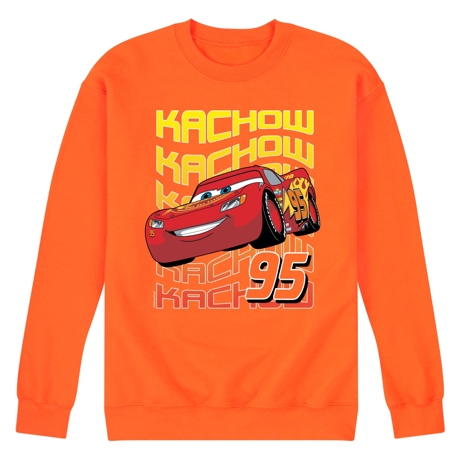 Disney's Cars - KACHOW 95 - Men's Crew Neck Fleece Pullover - Walmart.com