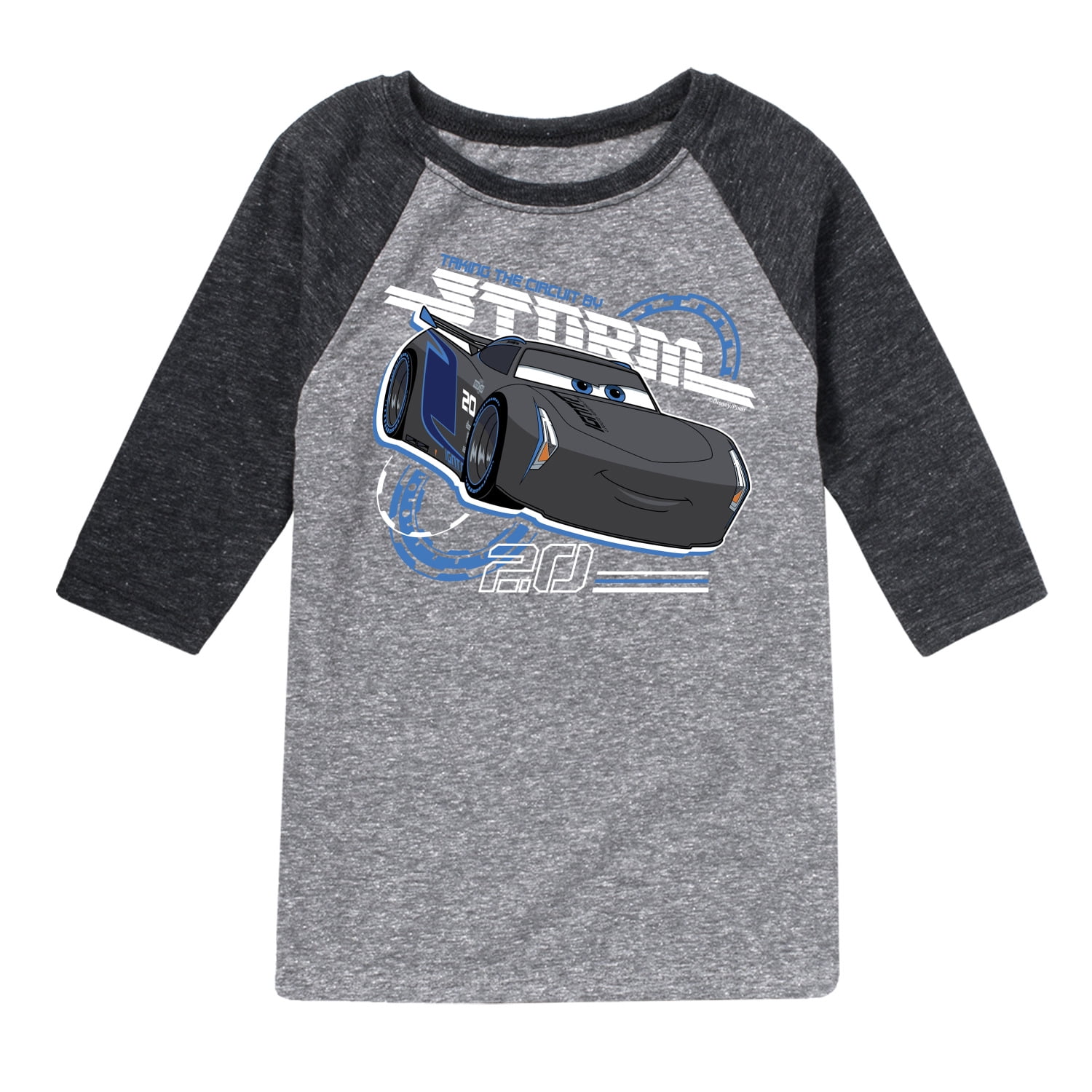 Disney's Cars - Taking The Circuit By Storm - Toddler And Youth Raglan ...