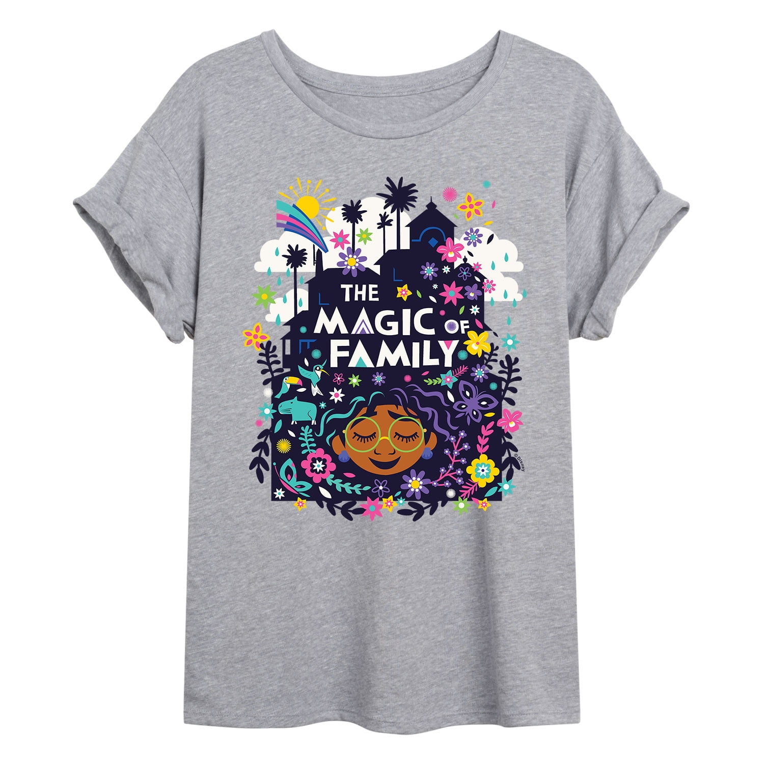 Disney's Encanto - The Magic Of Family - Juniors Ideal Flowy Muscle T ...