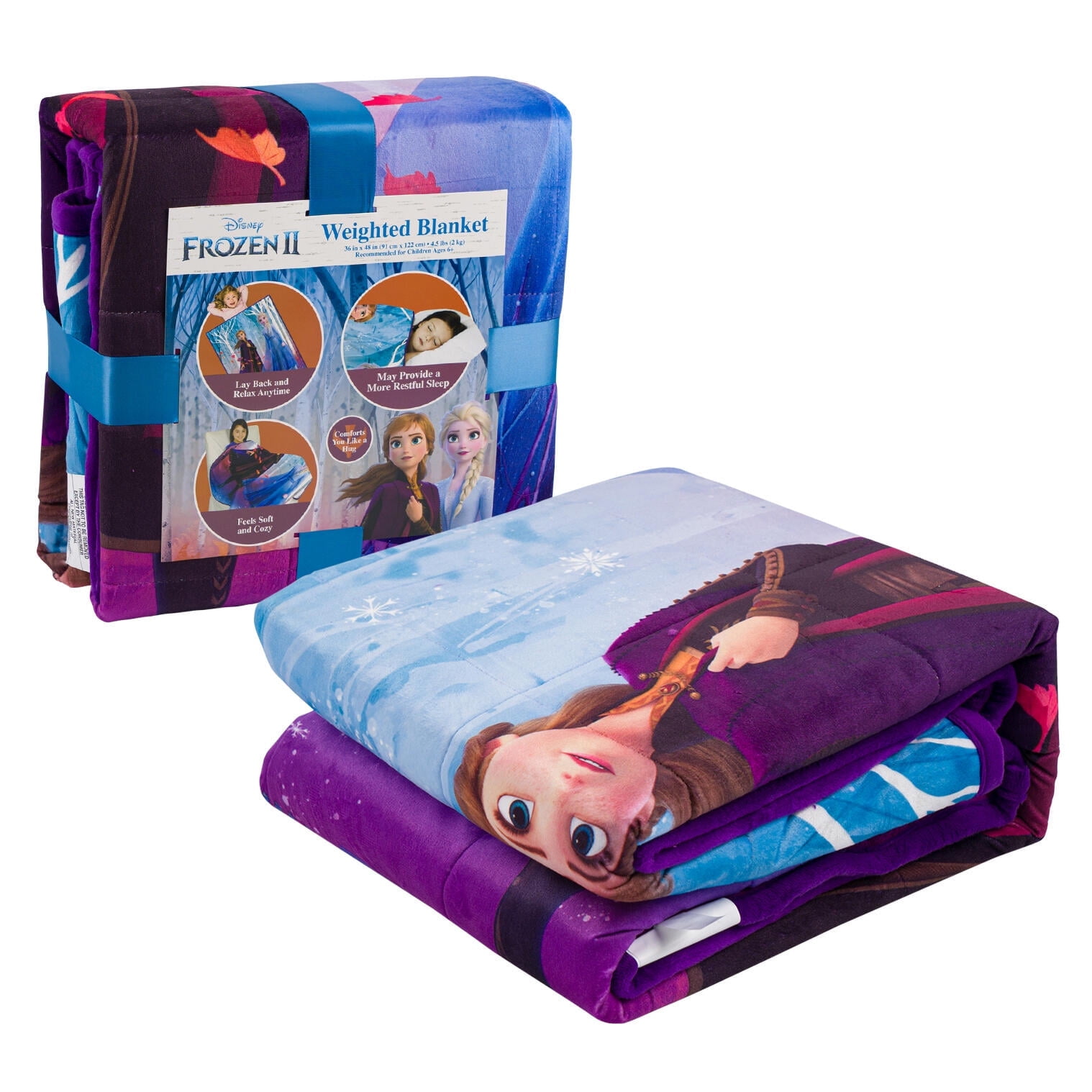 Disney Frozen 2 Kids Weighted Blanket 36" x 48" – Cozy Comfort for ...