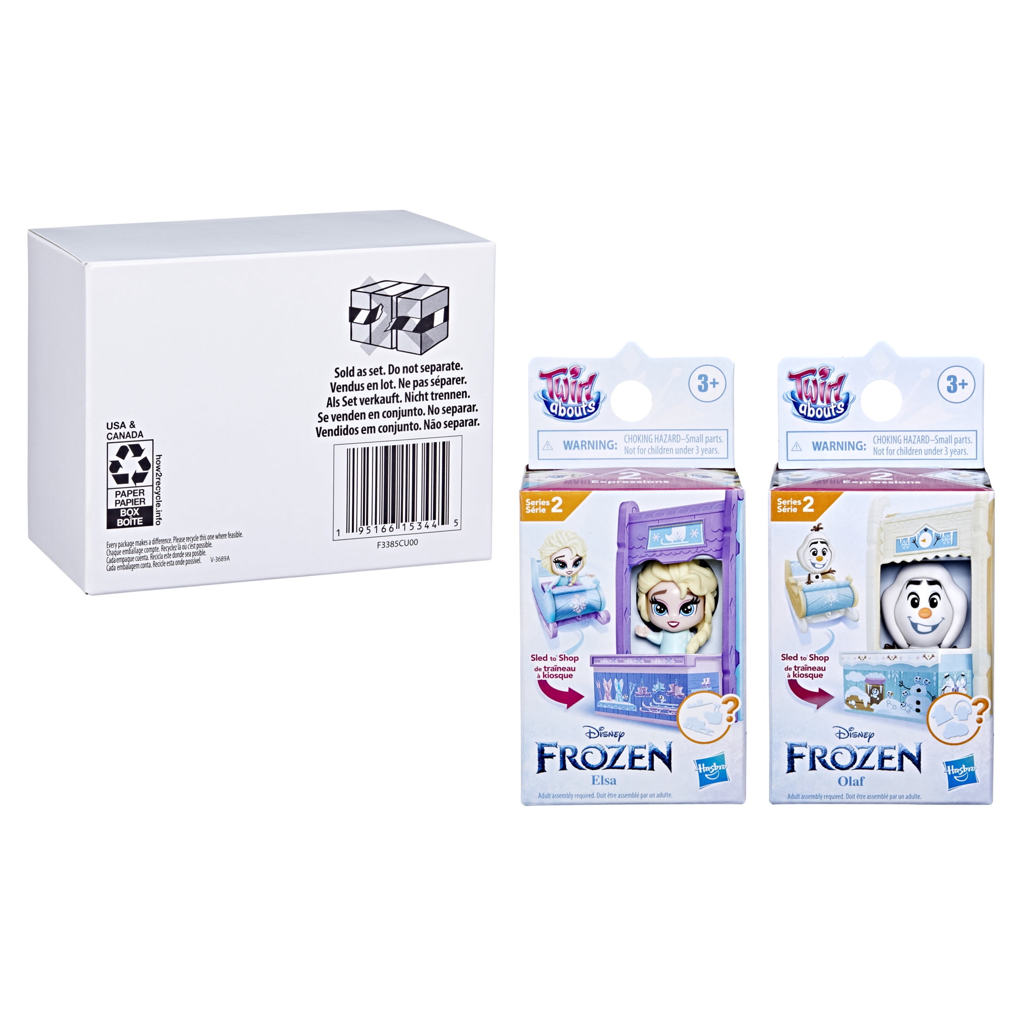 Disney's Frozen 2 Twirlabouts 2-Pack, Series 2, Elsa and Olaf Sled to ...