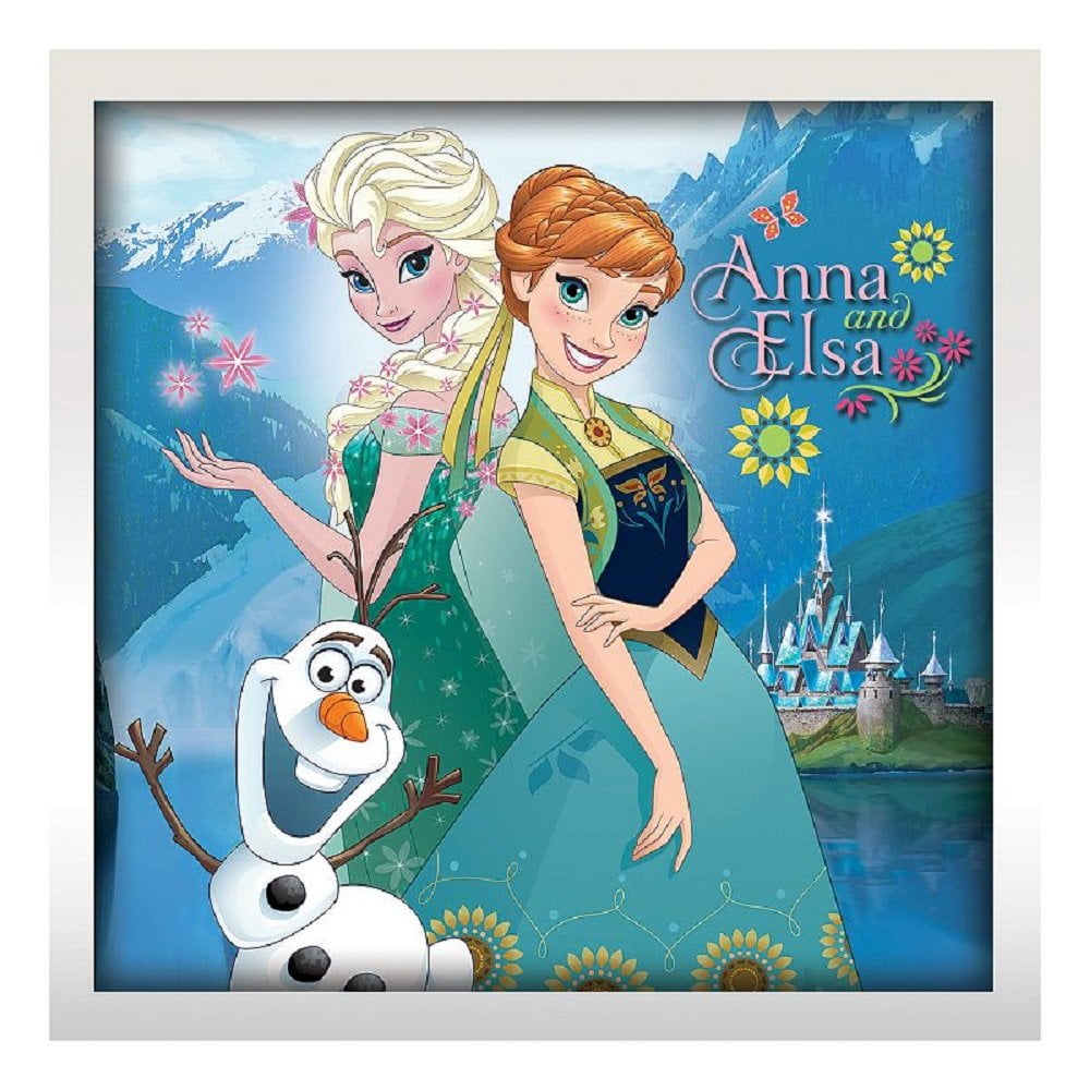 Disney's Frozen Anna & Elsa Framed Wall Art - Walmart.com