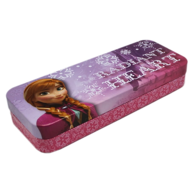 Disney's Frozen Anna Radiant Heart Tin Pencil Box - Walmart Business ...