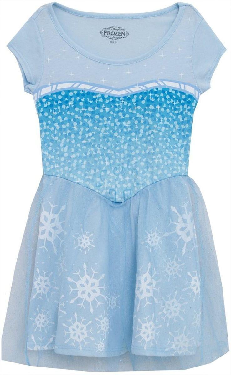 Disney's Frozen "I Am Elsa" Girls Skater Dress Large - Walmart Business ...