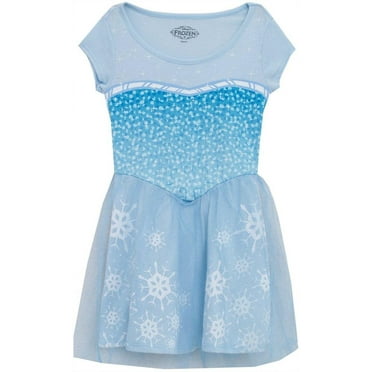 Disney Frozen 2 Exclusive Elsa Girls Drop Waist Dress, 2-Pack, Sizes 4 ...