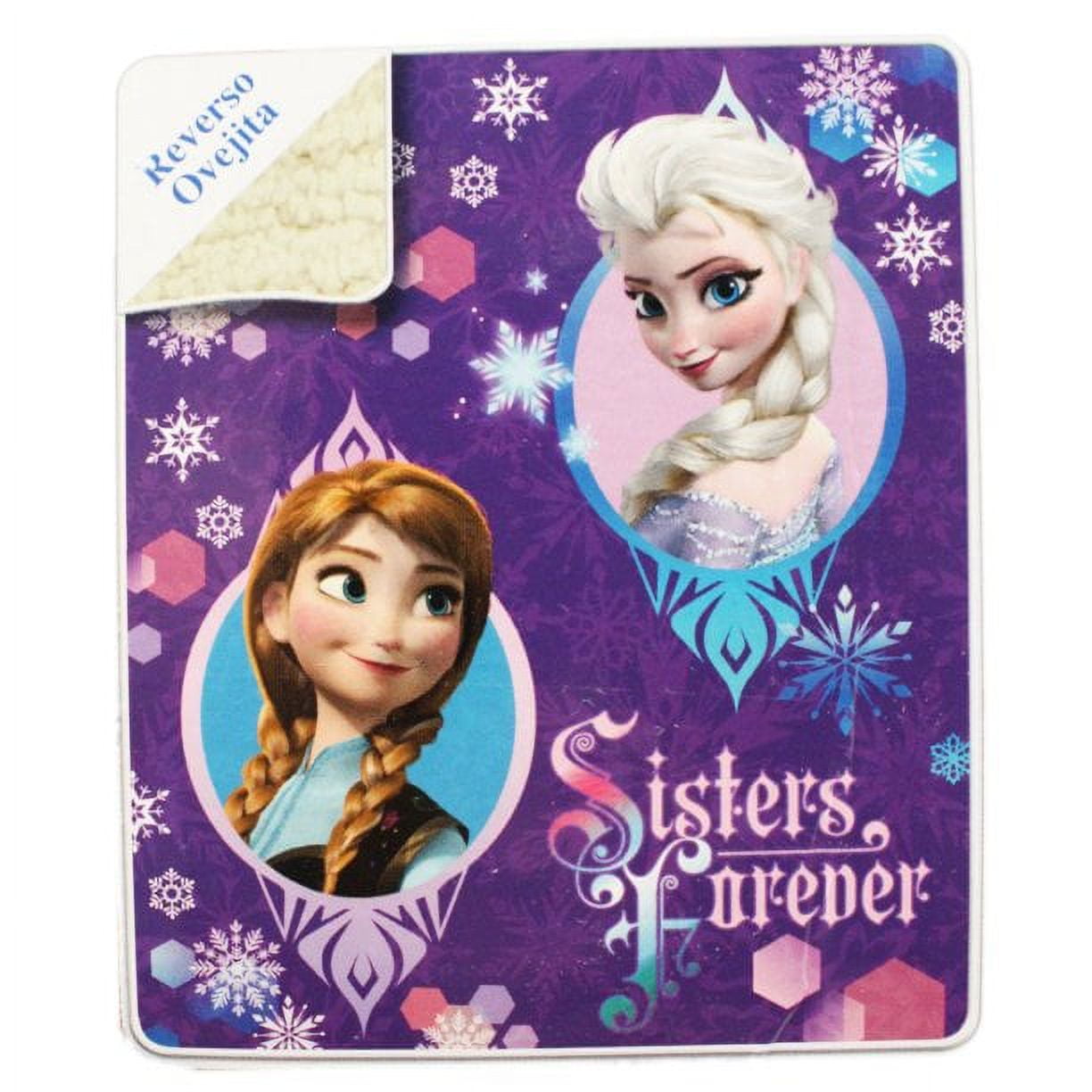 Disney's Frozen Microvelvet Sherpa Throw Blanket - Walmart.com