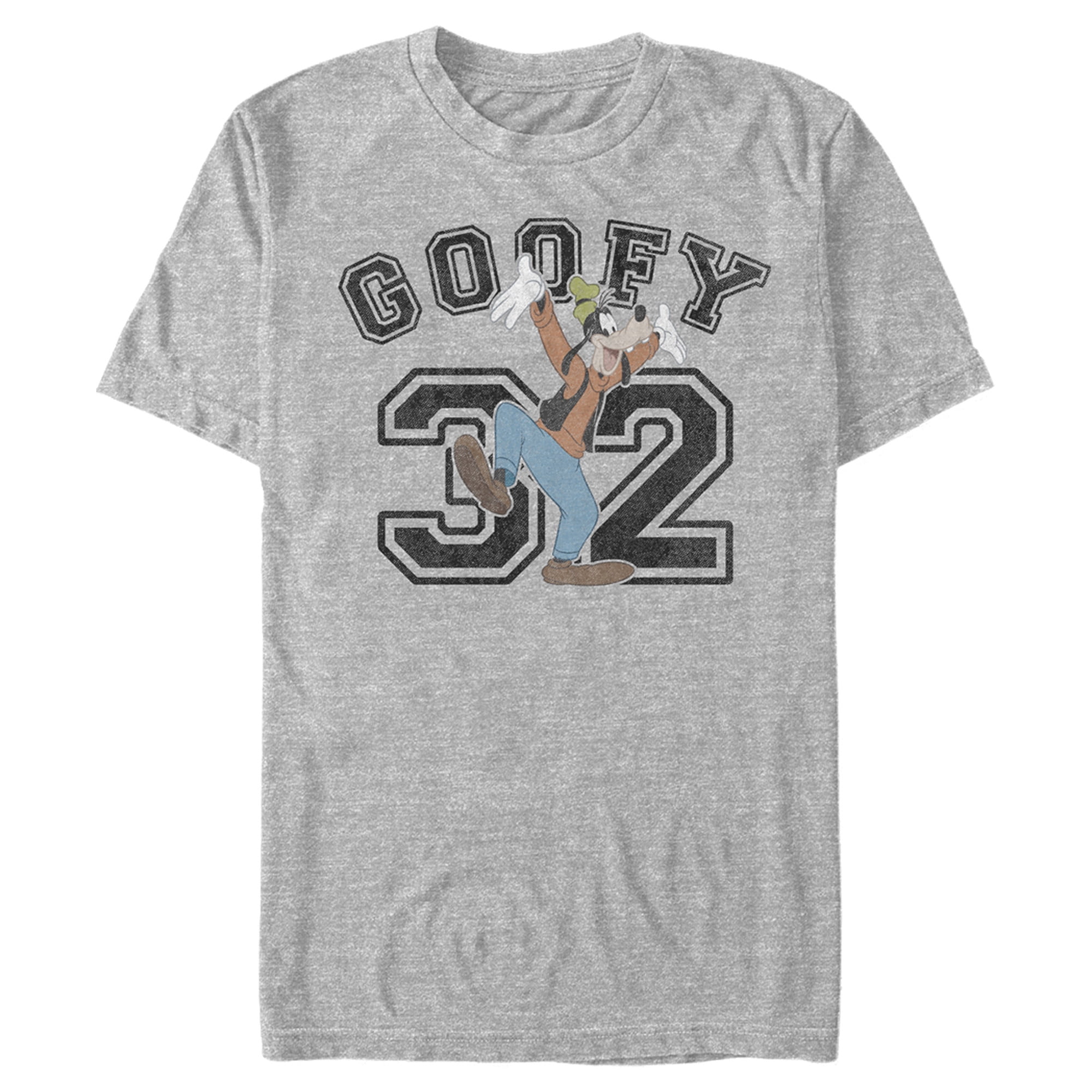 Men's Mickey & Friends Goofy 52 Collegiate Graphic Tee Athletic Heather ...