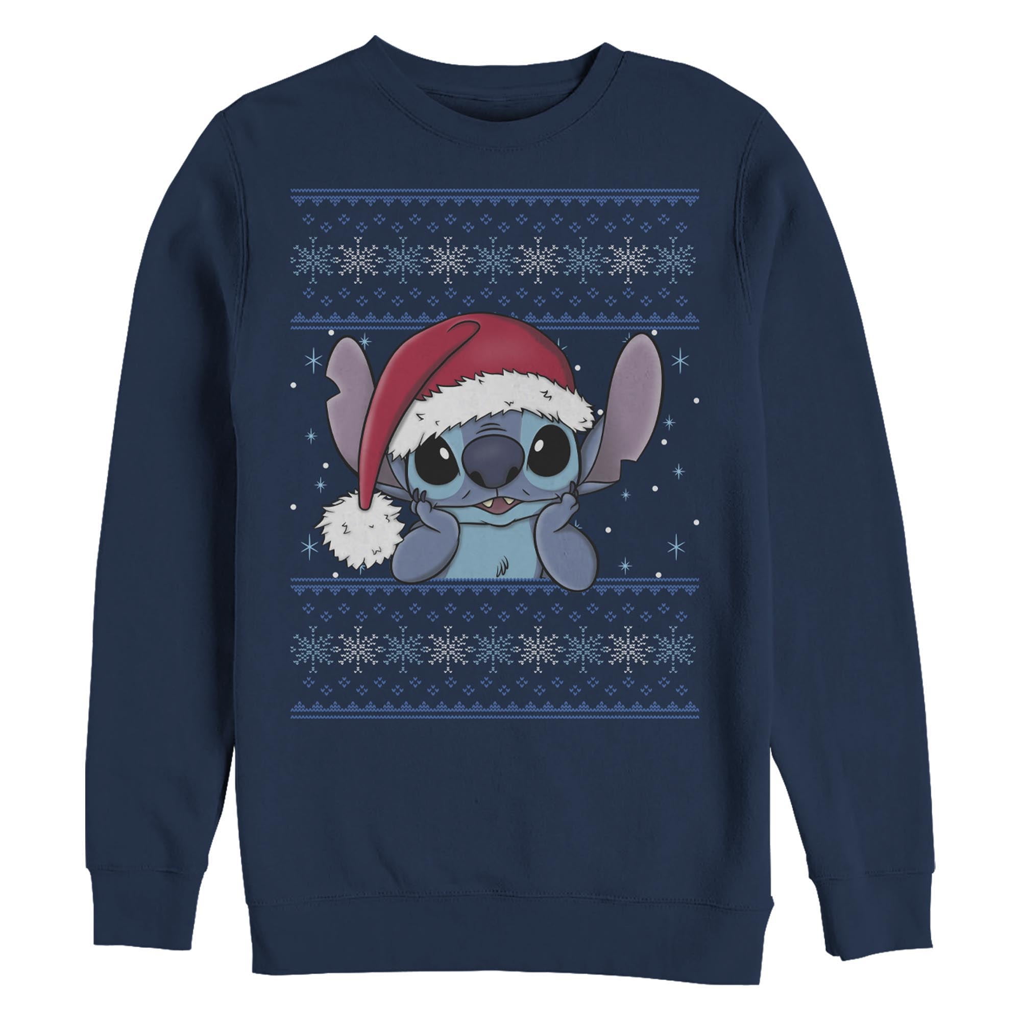 Disney's Lilo & Stitch Christmas Stitch Ugly Sweater Style Men's ...