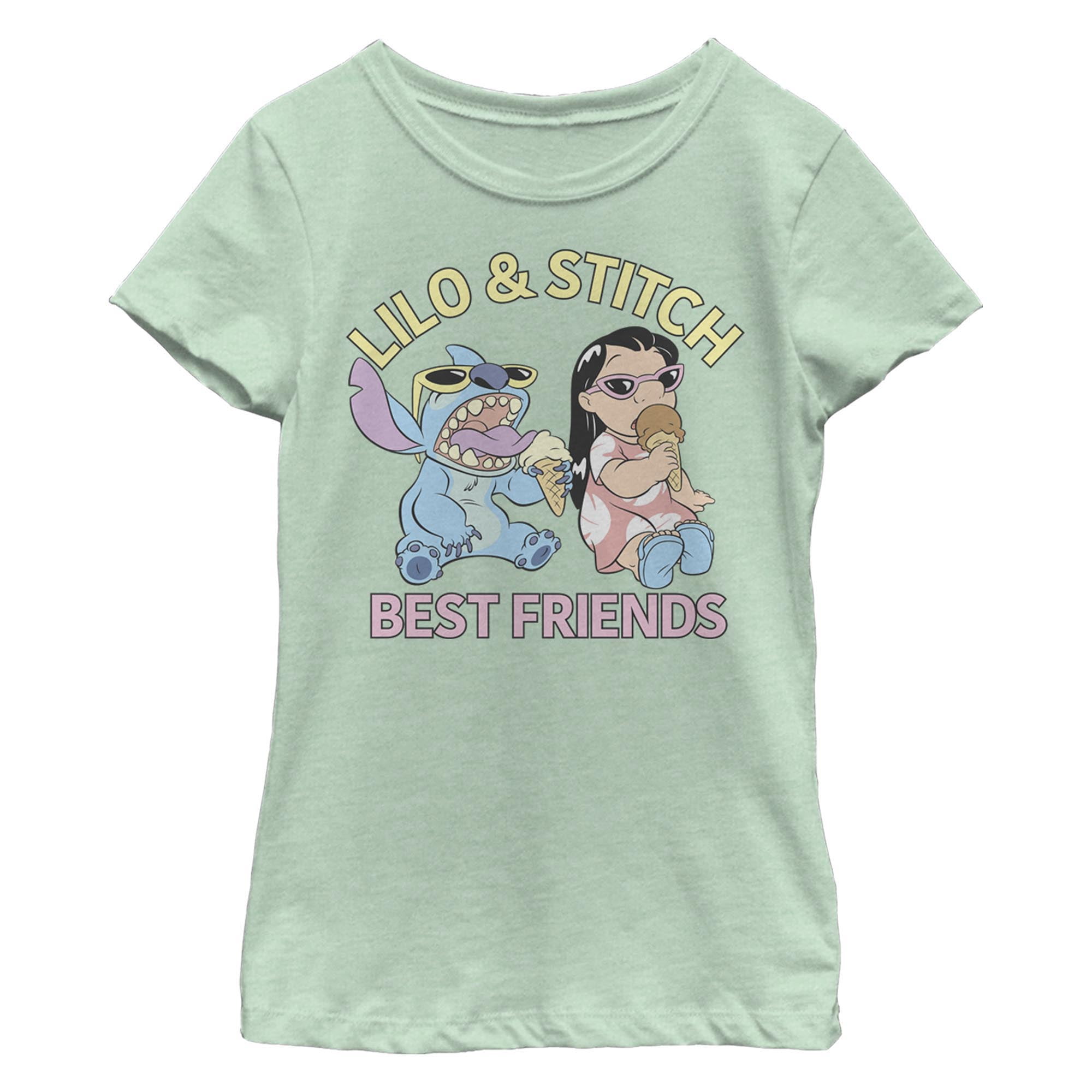 Girl's Lilo & Stitch Best Friends Graphic T-Shirt - Walmart.com