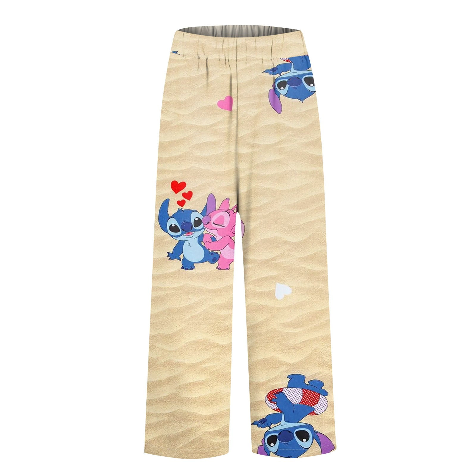 Disney's Lilo & Stitch Versatile Soft Cotton Pajama Pants Light Brown L ...