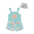 Disney's Little Mermaid Baby Girl Ariel Romper Outfit, Sizes 0/3 Months ...