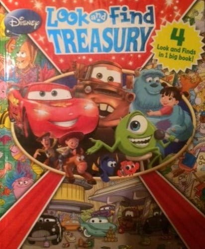 Pre-Owned Disney's Look and Find Treasury- 4 Look and Find Books in 1 ...