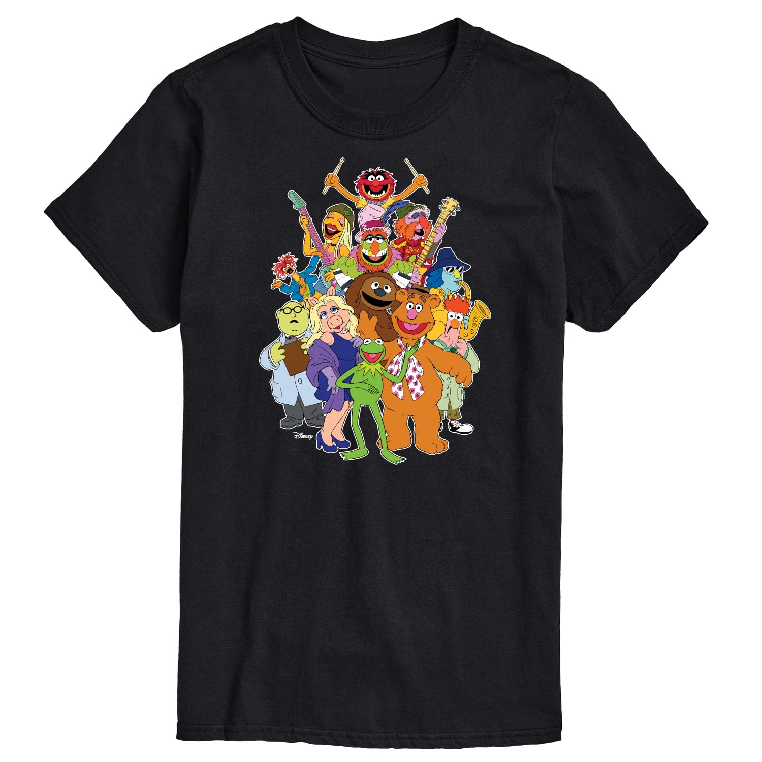 Disney's Men's The Muppets Muppets Group Tee Color: Black Size: 5XB ...