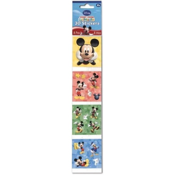 Disney's Mickey Mouse Clubhouse Sticker Squares 8ct (30 Stickers Total ...
