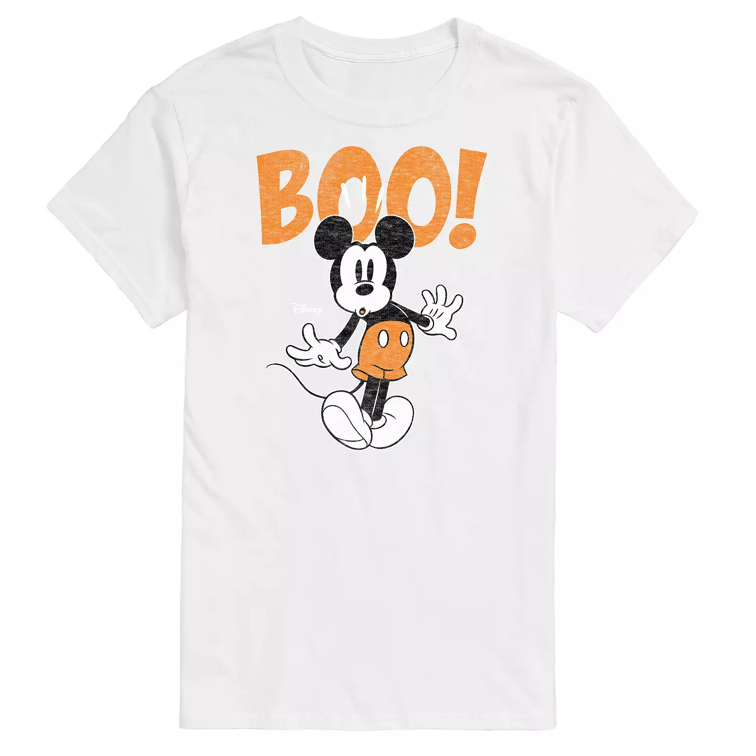Disney's Mickey Mouse & Friends Mickey Scared Boo Graphic Tee - Walmart.com