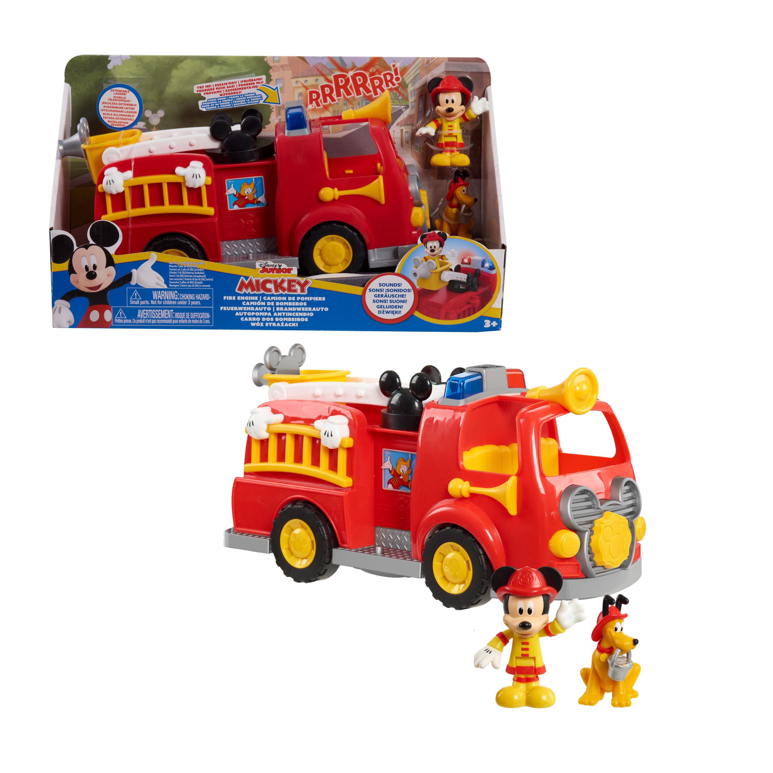 Mickey Mouse Fire Engine Playset for Indoor Playgrounds - Walmart ...
