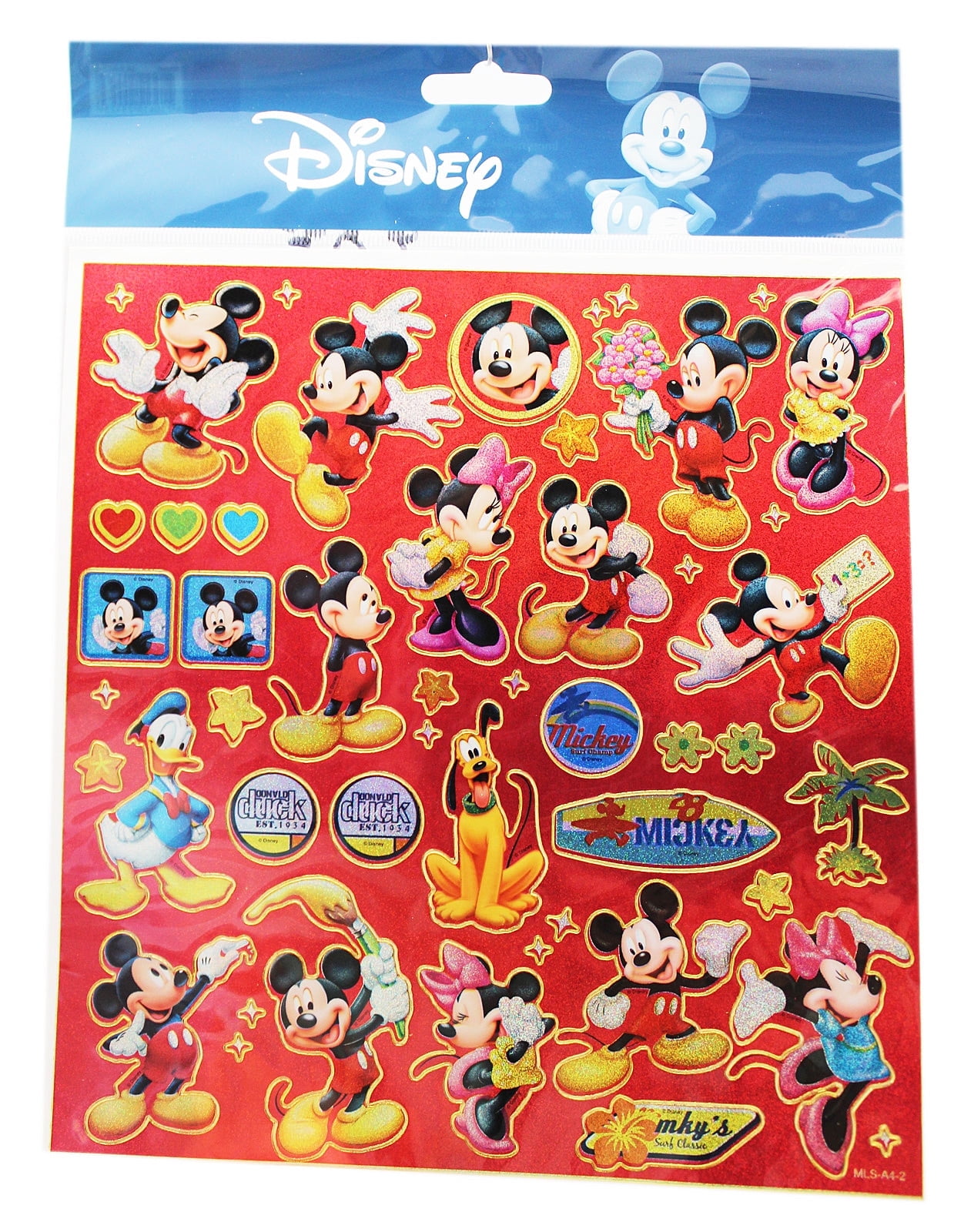 Disney's Mickey and Minnie Mouse Assorted Character Sticker Collection ...