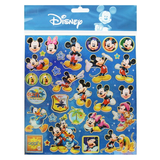 Disney's Mickey and Minnie Mouse Assorted Character Sticker Collection ...