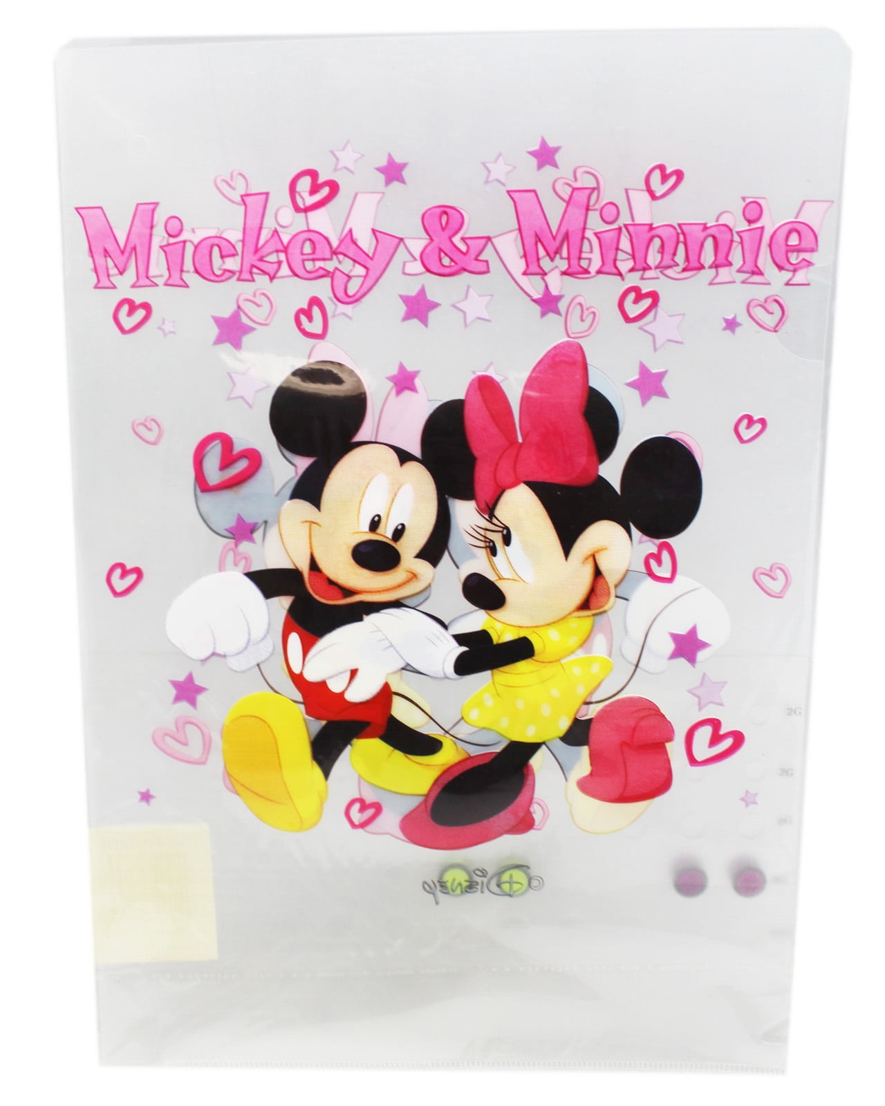 Disney's Mickey and Minnie Mouse Holding Hands Single Document Folder ...