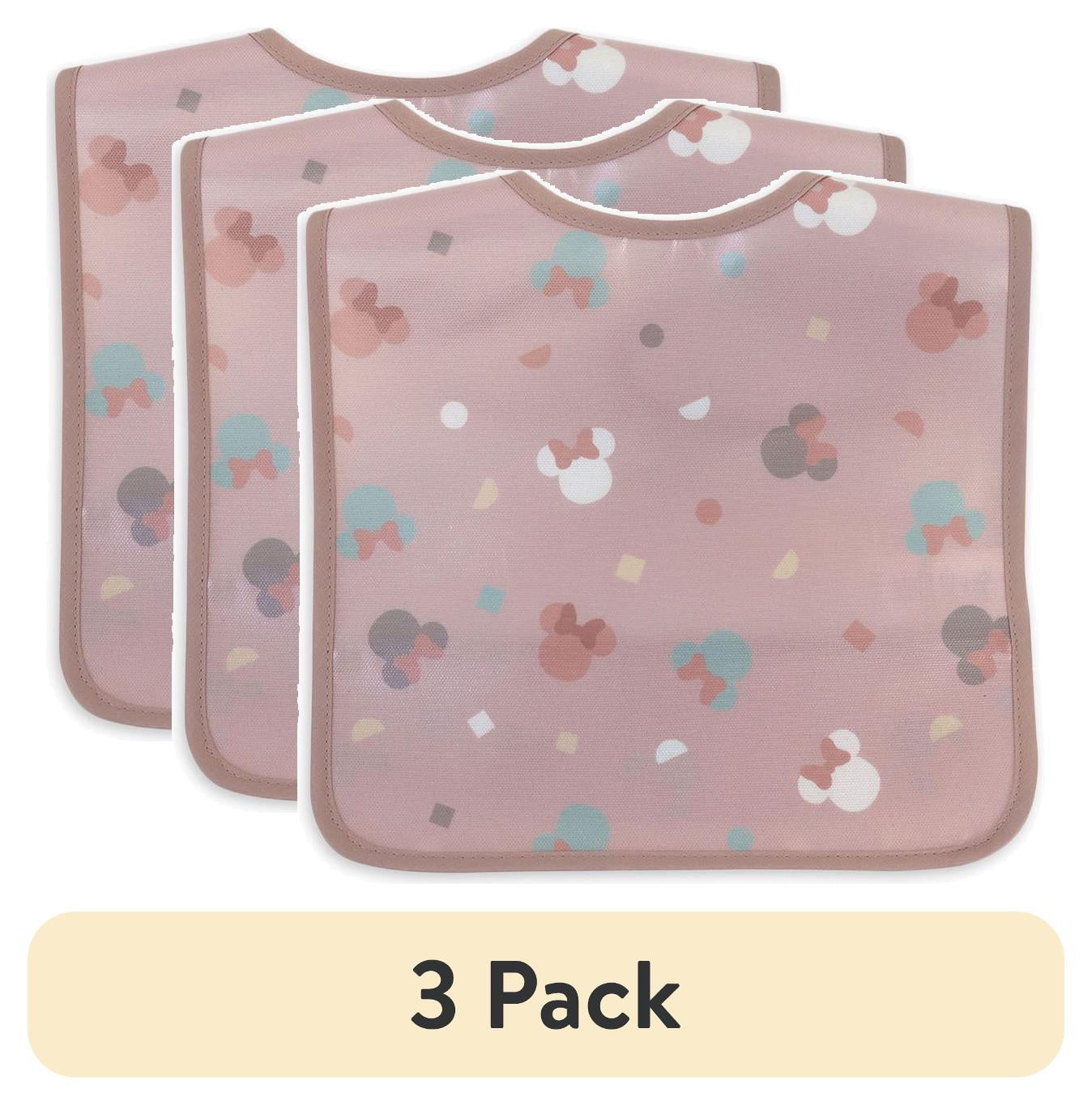 (3 pack) Disney's Minnie Mouse 2 Pack Girl Stay-Dry Canvas Bib ...