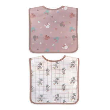Disney Minnie Mouse 2 Pack Girl Towel Bib - Walmart.com