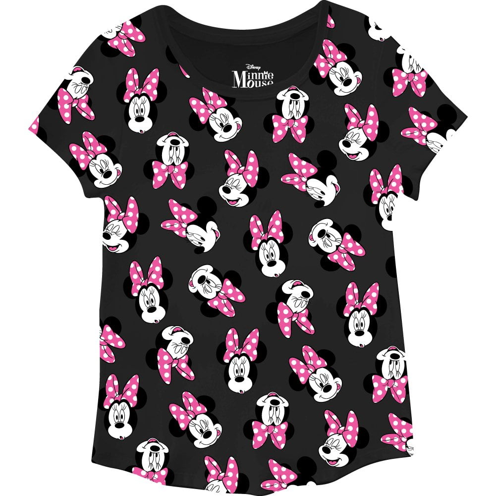 Disney's Minnie Mouse Girls T-Shirt - 2 Pack Girl's Sizes 4-16 - Minnie ...