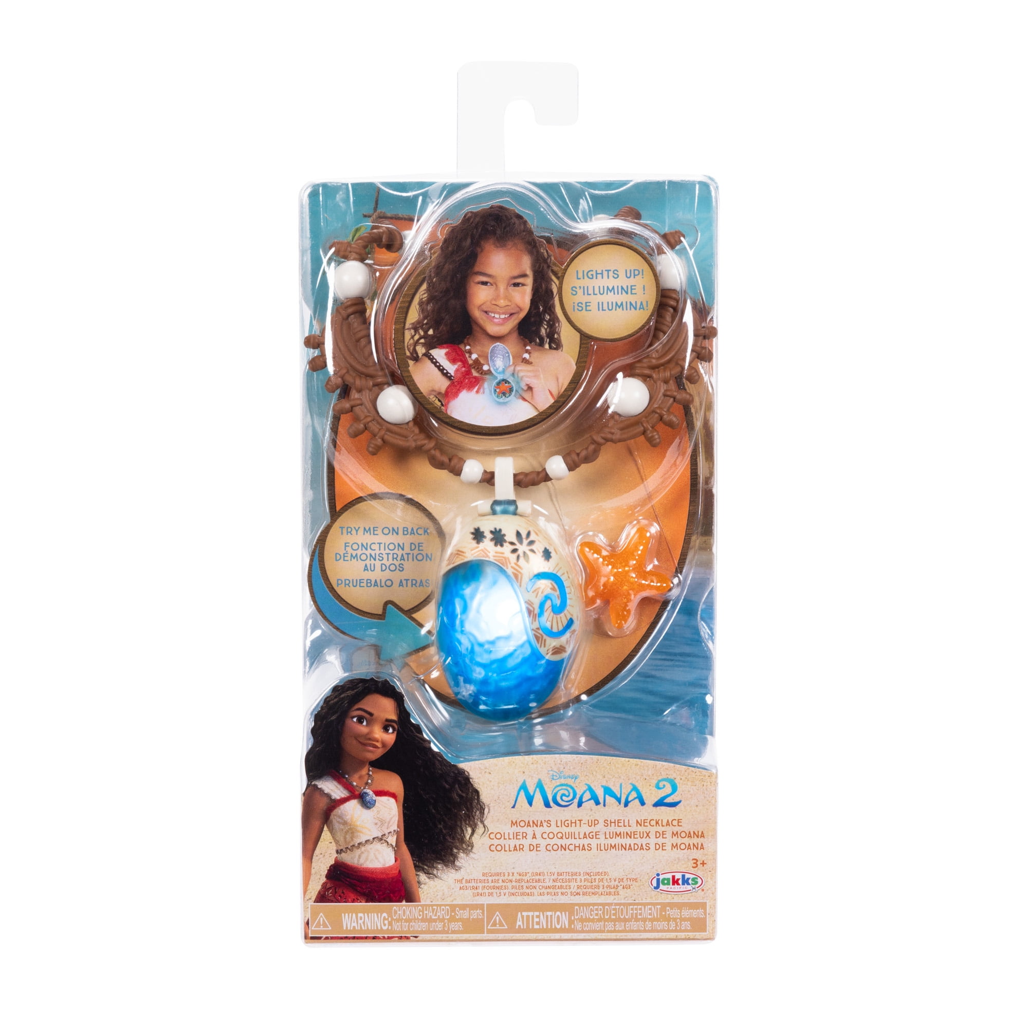 Disney's Moana 2 Light-up Shell Sea Star Play Necklace Accessory ...