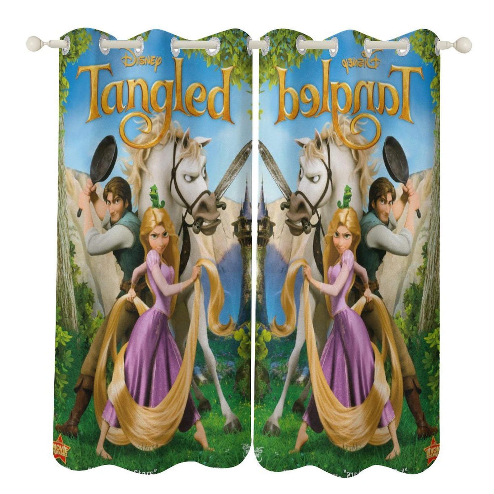 Disney's-Princesses,Storytime Tangled Blackout Curtains for Girls Boy ...