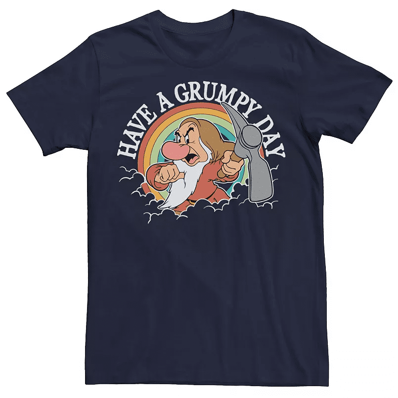 Disney's Snow White Grumpy Have A Grumpy Day Men's Tee - Walmart.com